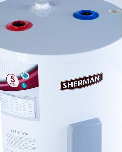 Termotanque Sherman 55 Lts Electrico de Pie Conexion Superior - Las ...